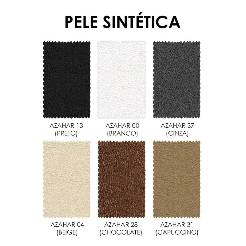 Cama de Casal Larissa c/ Base Fixa e Pés de Inox